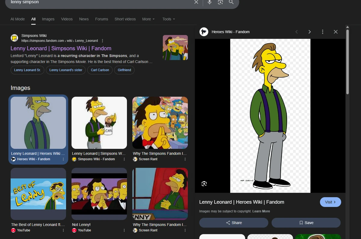 A page about Lenny Leonard | Voyagers Wiki | Fandom