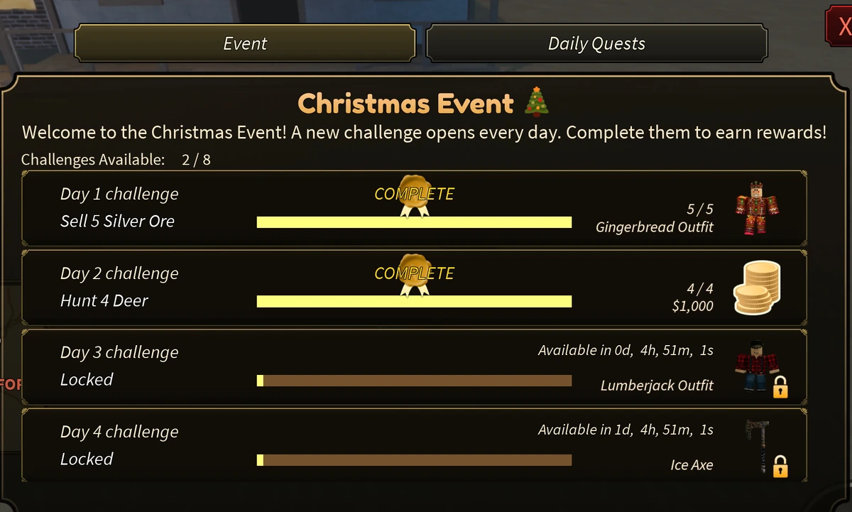 Winter 2024 Questline | Westbound roblox Wiki | Fandom