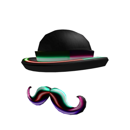 Neon Lights Bowler and Mustache | Roblox Wiki | Fandom