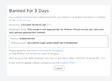 Ban | Wiki Roblox | Fandom