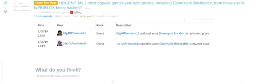 2019 Roblox security breach | Roblox Wiki | Fandom