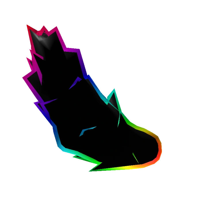 Cartoony Rainbow Outline Spiked Floof Tail | Roblox Wiki | Fandom