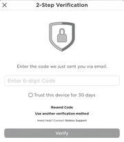 Two-step verification | Roblox Wiki | Fandom