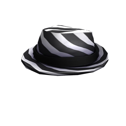 Black and White Striped Fedora | Roblox Wiki | Fandom