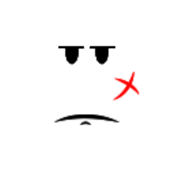 Red Serious Scar Face | Roblox Wiki | Fandom