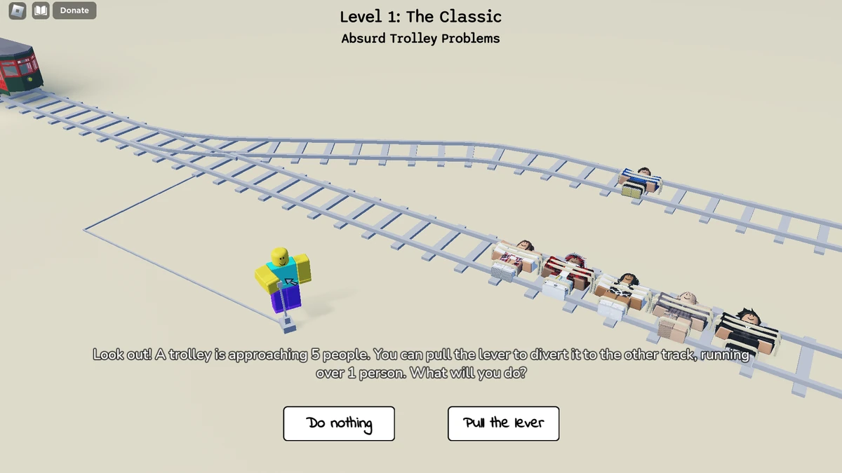 The Trolley Game | Roblox Wiki Italia | Fandom