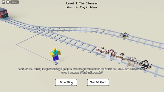 The Trolley Game | Roblox Wiki Italia | Fandom