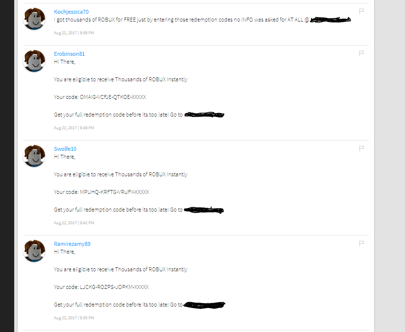 User blog:SophieTheSapphire1/Scam Images | Roblox Wiki | Fandom