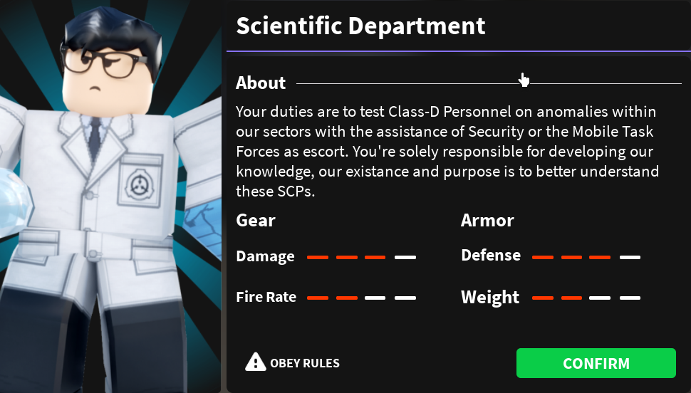 Scientific Department | Roblox Area 47 Wiki | Fandom