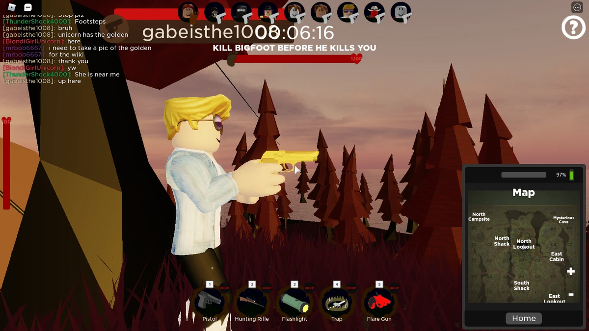 Golden Pistol | ROBLOX BIGFOOT Wiki | Fandom