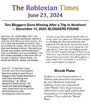 The Robloxian Times | Robloxiapedia | Fandom