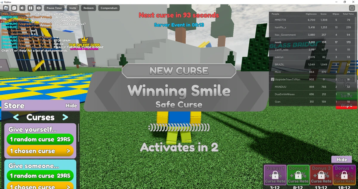 Safe : Winning Smile | Roblox:curse randomizer Wiki | Fandom