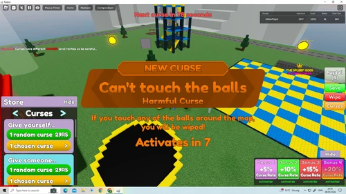 Can't Touch The Balls | Roblox:curse randomizer Wiki | Fandom