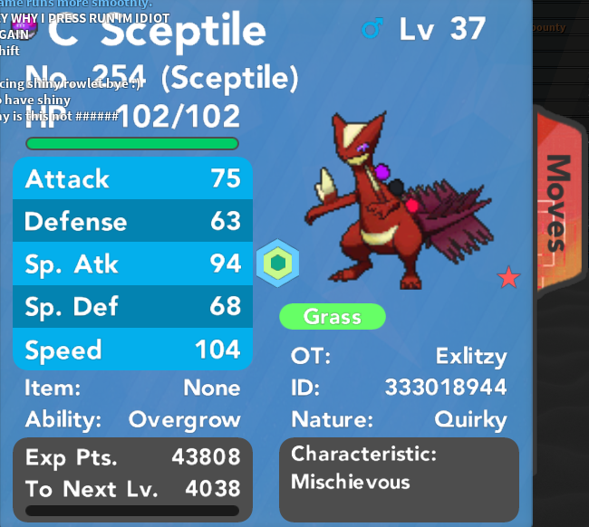 Shiny Sceptile Pixelmon