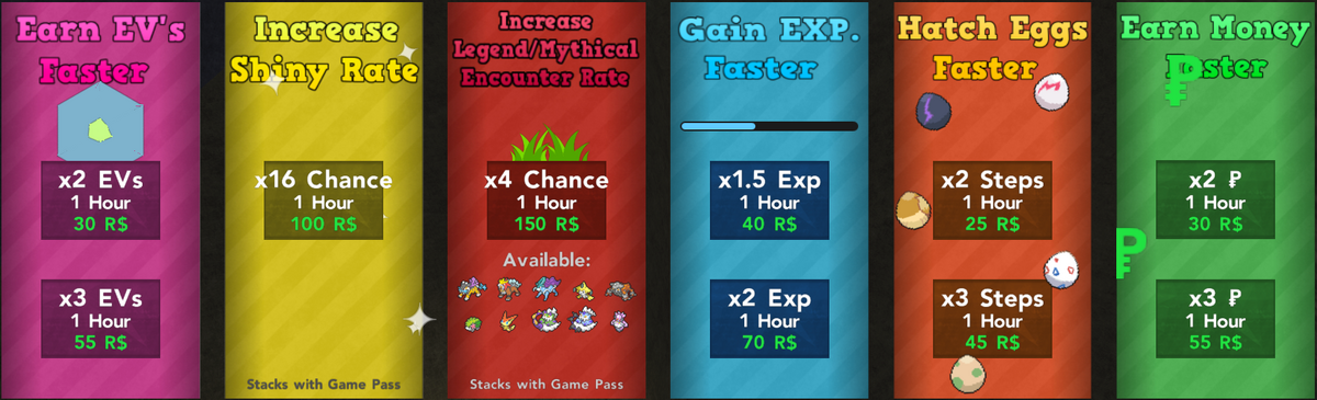 Ro-Powers and Game Passes | Pokémon Brick Bronze Wiki | Fandom