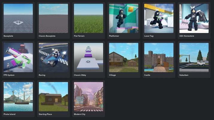 Templates | Roblox Studio Wiki | Fandom