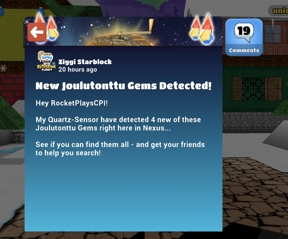 Joulutonttu Gem | BlockStarPlanet Wiki | Fandom