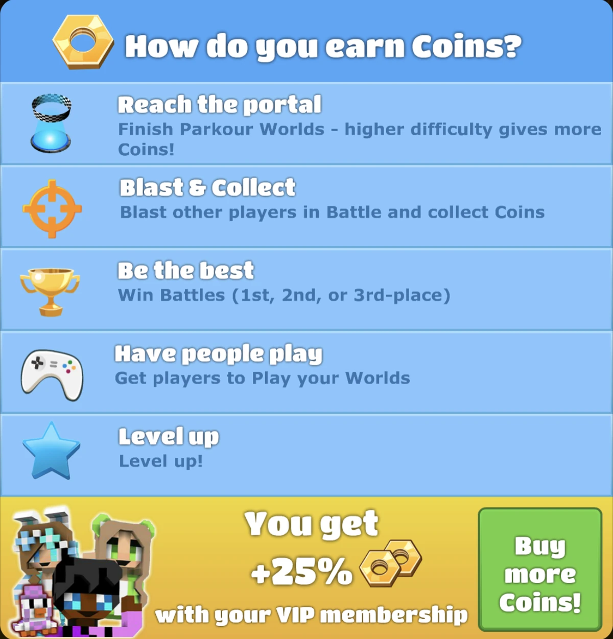 Coins | BlockStarPlanet Wiki | Fandom