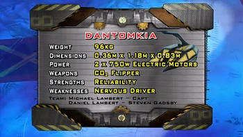 Dantomkia | Robot Wars Wiki | Fandom