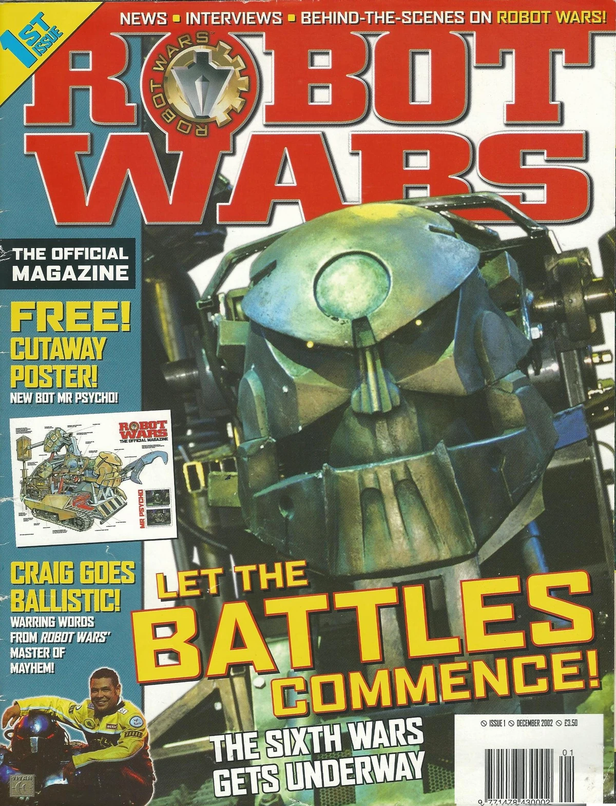 Robot Wars: The Official Magazine/Issue 1 | Robot Wars Wiki | Fandom