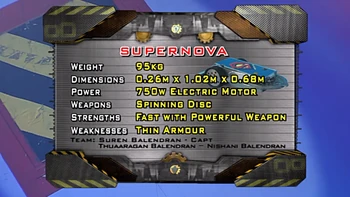 Supernova | Robot Wars Wiki | Fandom