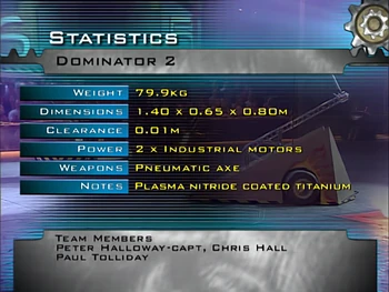 Dominator 2 | Robot Wars Wiki | Fandom