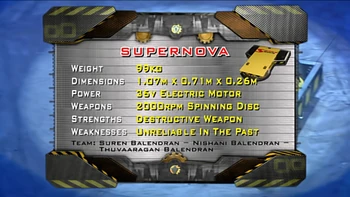 Supernova | Robot Wars Wiki | Fandom