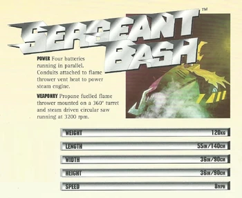 Sergeant Bash | Robot Wars Wiki | Fandom