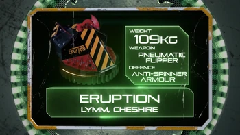 Eruption | Robot Wars Wiki | Fandom