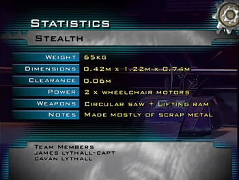 Stealth | Robot Wars Wiki | Fandom