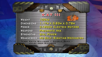Kat 3 | Robot Wars Wiki | Fandom