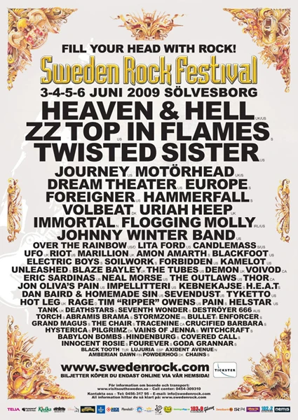 Sweden Rock 2009 | Rock & Metal wiki | Fandom
