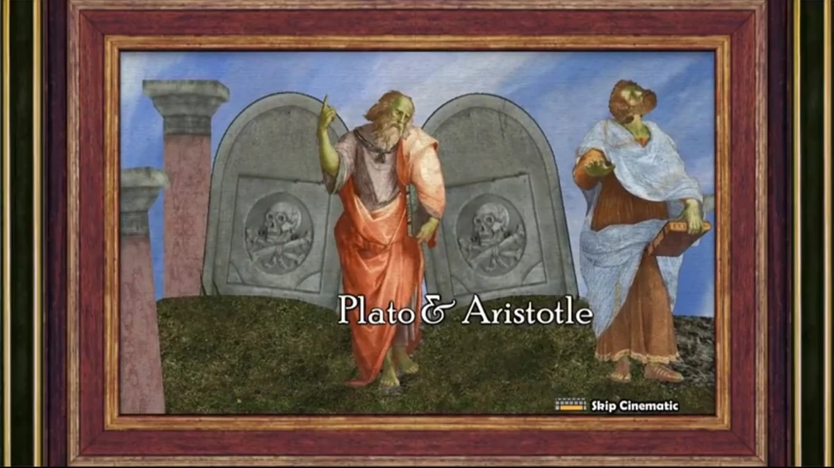 Plato and Aristotle | Rock of Ages Wiki | Fandom