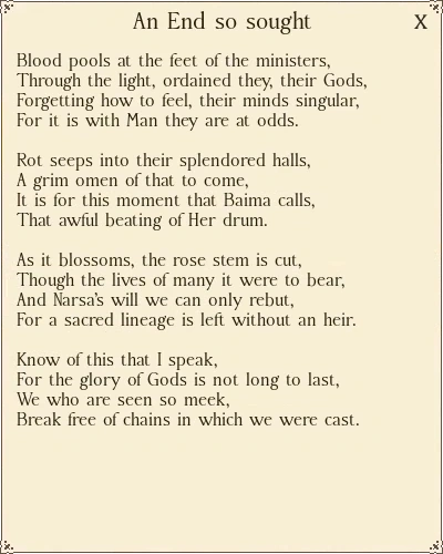 An End so sought | Rogue Lineage Wiki | Fandom