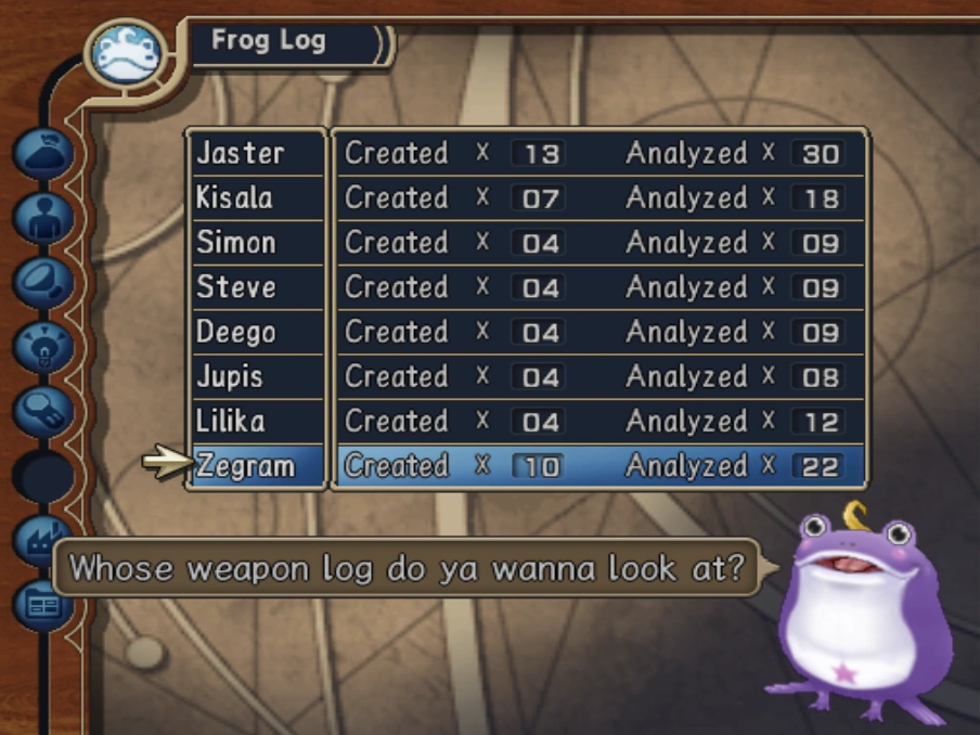 Frog Log | Rogue Galaxy Wiki | Fandom