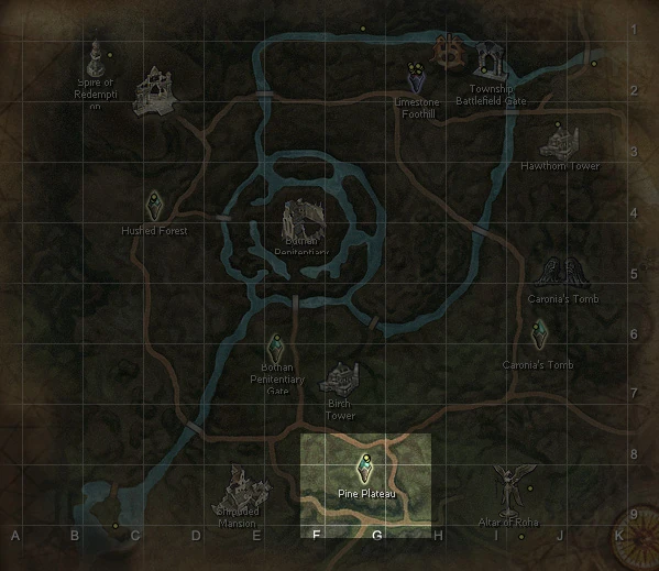 Map Location - Pine Plateau | Rohan Wiki | Fandom