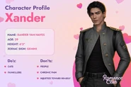Xander van Hayes | Romance Club Wiki | Fandom