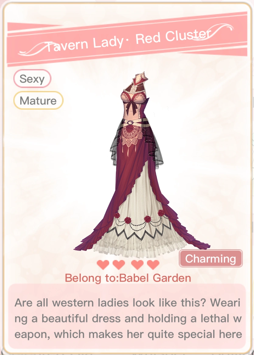 Tavern Lady·Red Cluster | Romantic Diary Wikia | Fandom