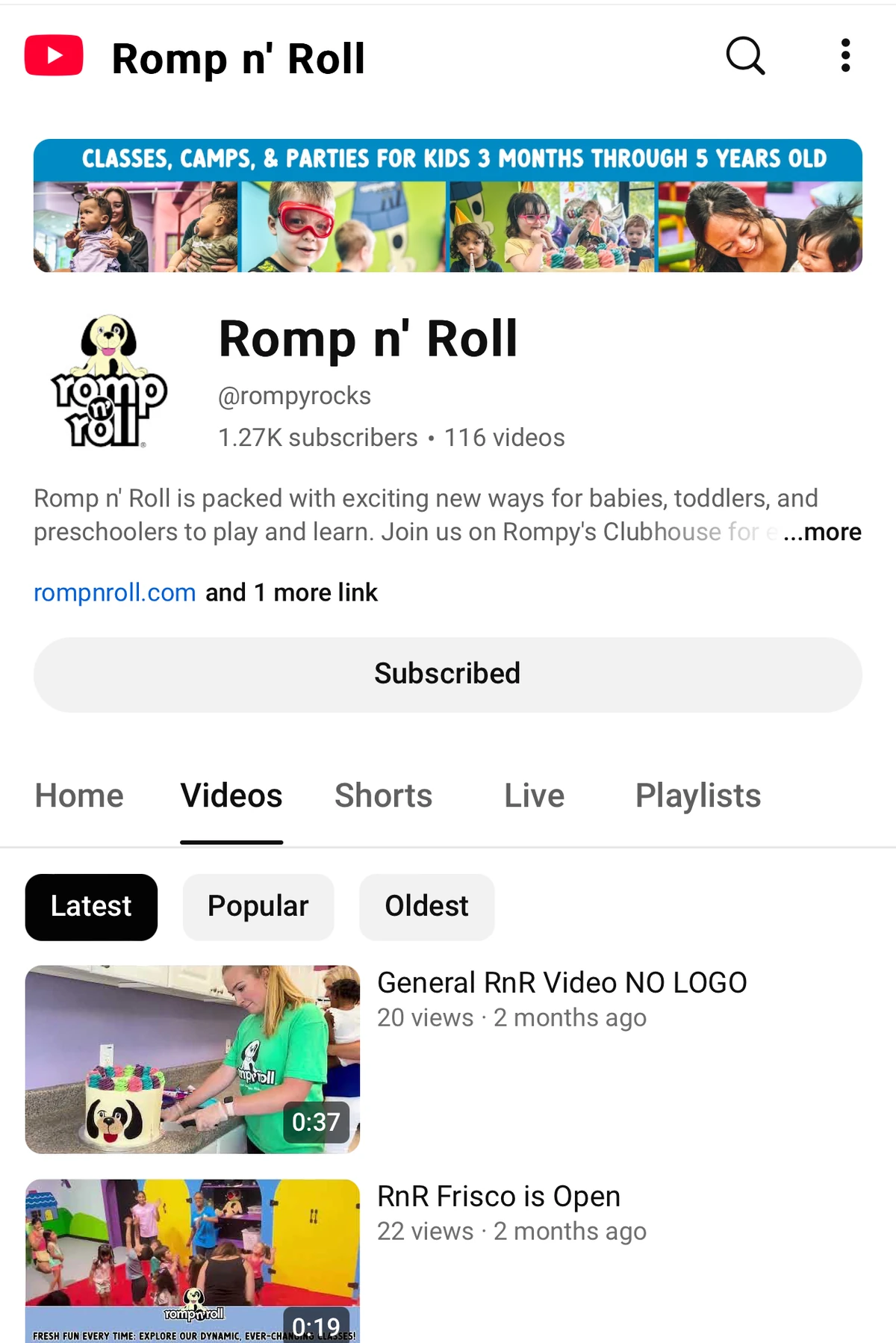 YouTube | Romp n Roll Wiki | Fandom