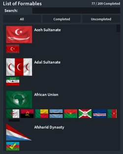 Formables | Roblox Rise of Nations Wiki | Fandom