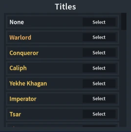 Titles | Roblox Rise of Nations Wiki | Fandom