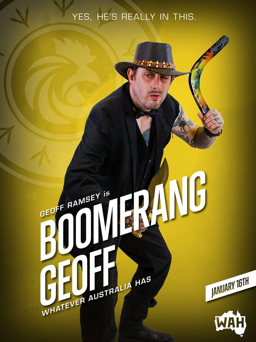 Boomerang Geoff | The Rooster Teeth Wiki | Fandom