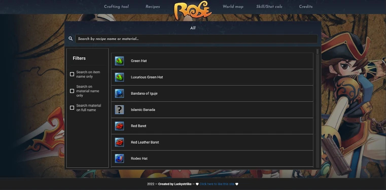 Crafting | ROSE Online Wiki | Fandom