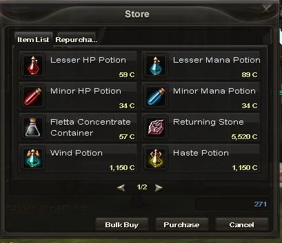 Buying and Selling with an NPC | Rosh Online Wiki | Fandom
