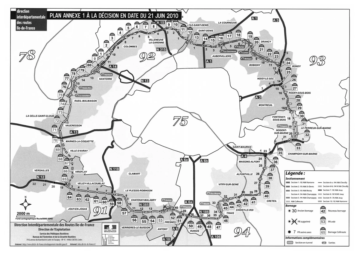 Autoroute française A86 (Itinéraire) | WikiSara | Fandom