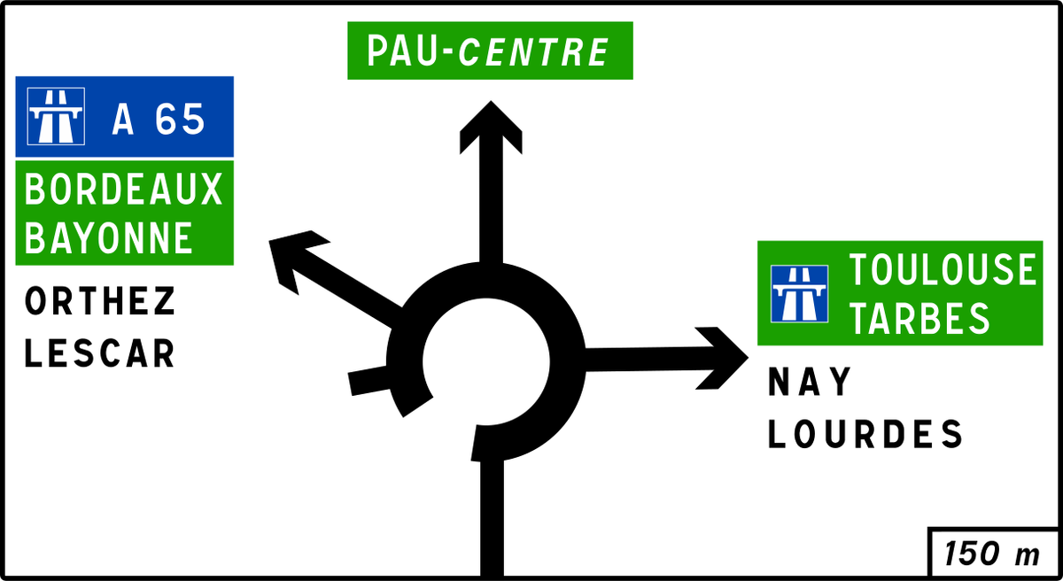 Liste des panneaux routiers directionnels français de présignalisation ...