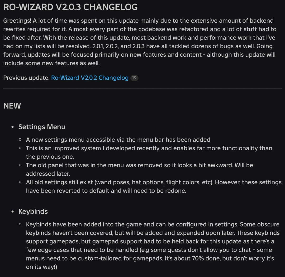 Update Log | Ro-Wizard Wiki | Fandom