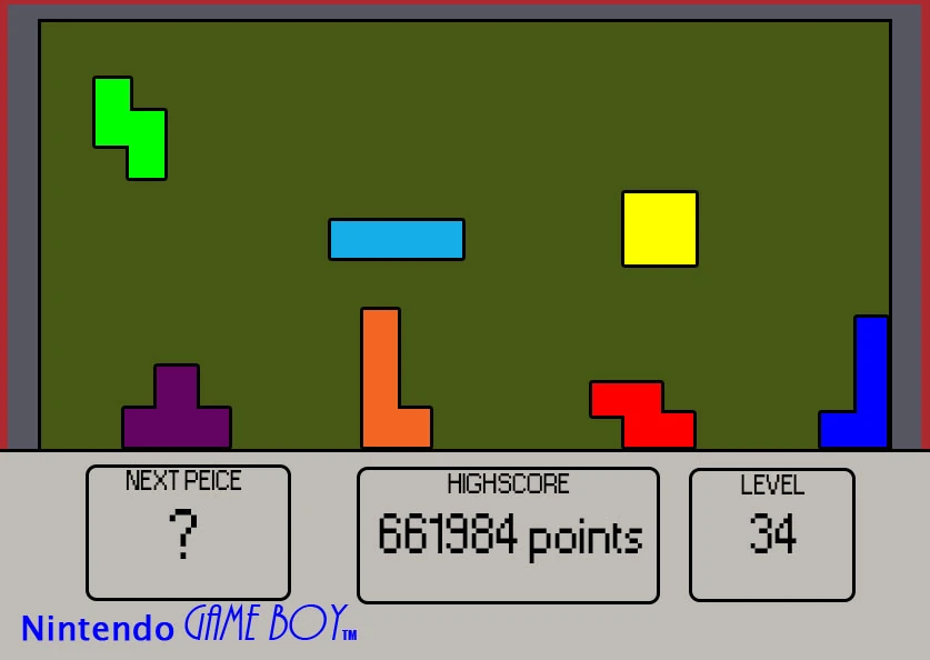 Gameboy Tetris | Royal Fighters Colosseum Wikia | Fandom