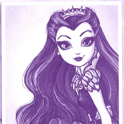 how to draw raven queen easy