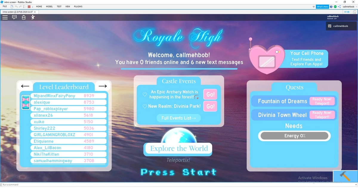 Arrival Screen | Royale High Wiki | Fandom